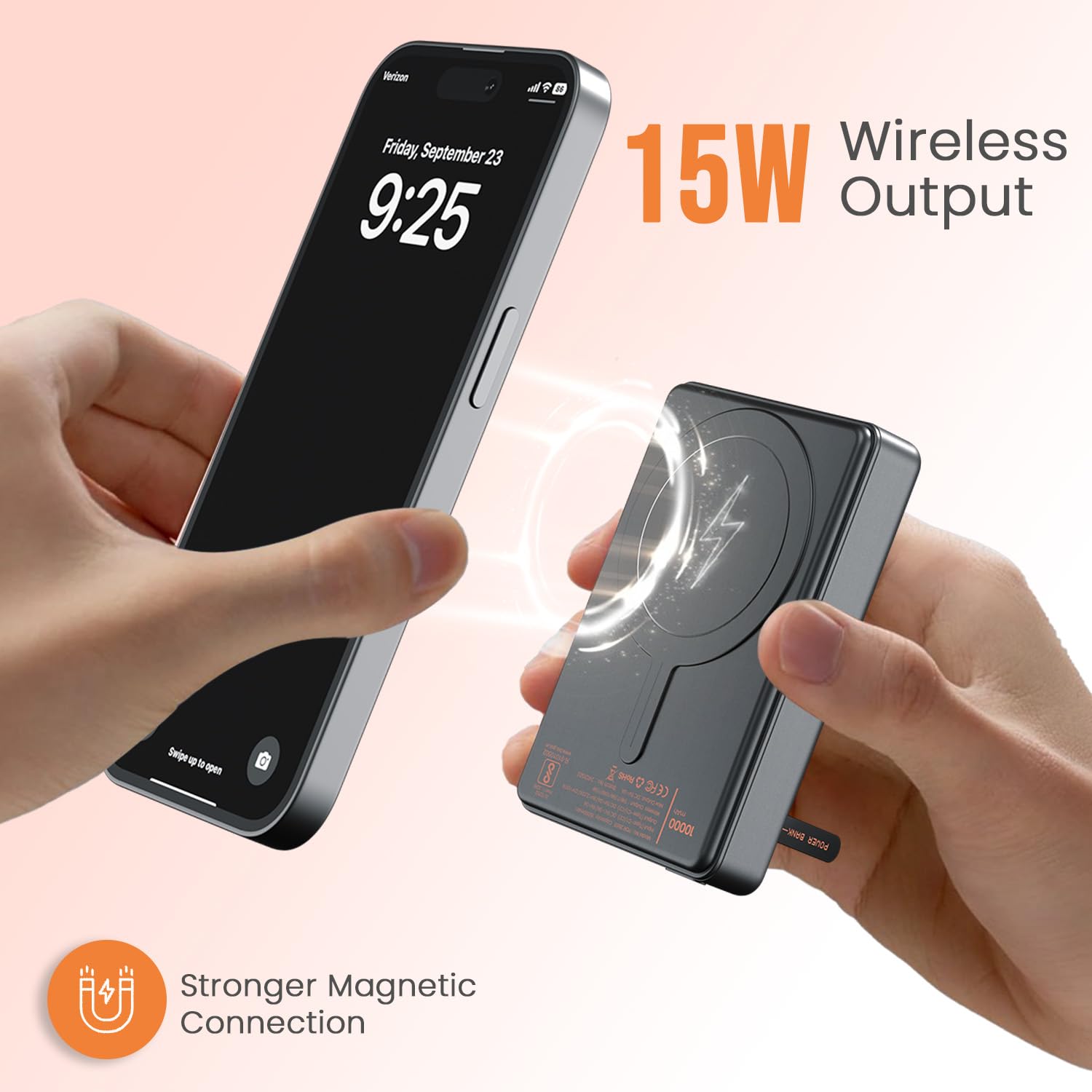Portronics Chyro 10000mAh Magnetic Wireless Fast Charging Power bank ...